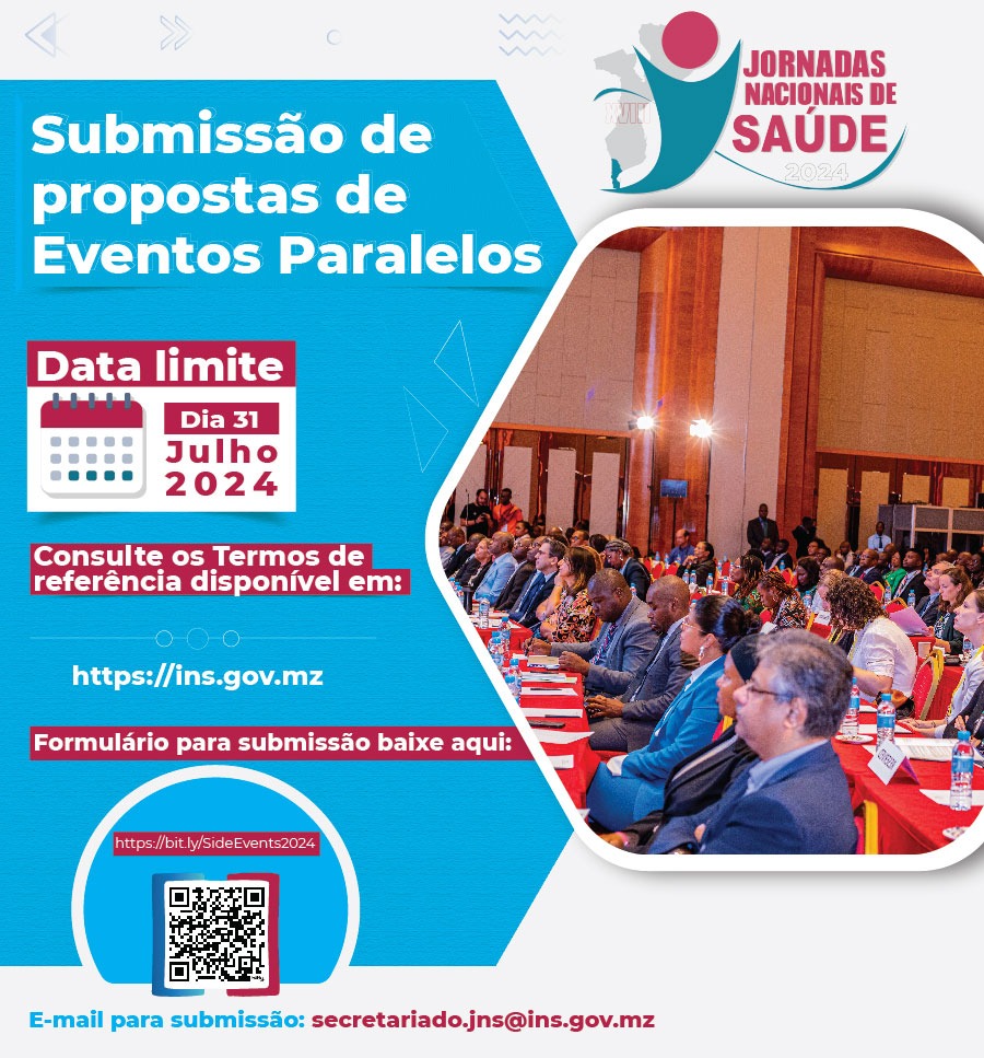 Submissão de Propostas de Eventos Paralelos - Instituto Nacional de Saúde